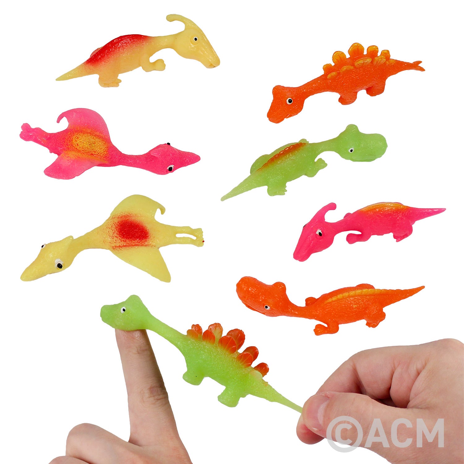 Stretchy Flying Dinosaur Assortment 4" (100 PACK)