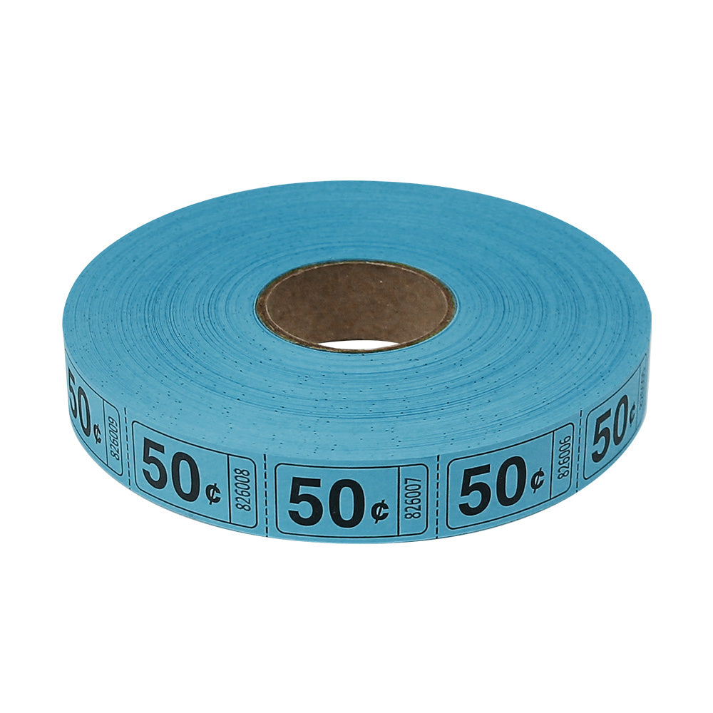 Roll Tickets - 50 Cent - Blue 2000 Roll (EACH)