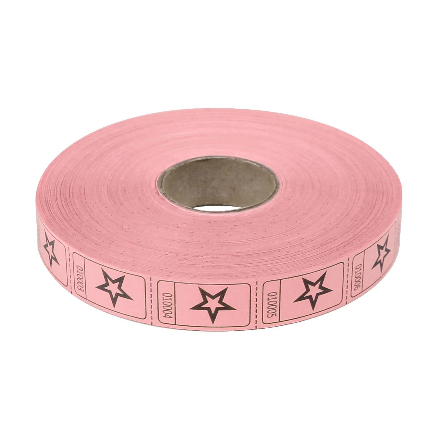 Roll Tickets - Star - Pink 2000 Roll (EACH)
