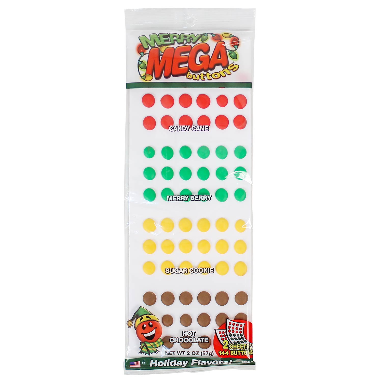 Merry Mega Buttons Candy 2 oz